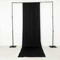 Efavormart Black 4-Way Stretch Spandex Drapery Panel with Rod Pockets ...
