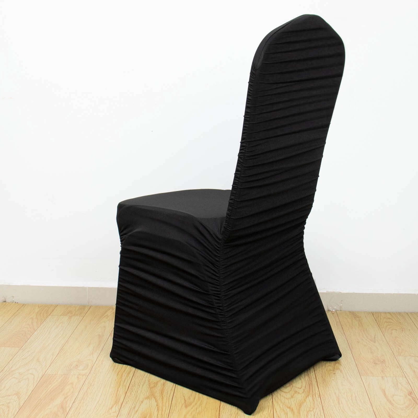 Efavormart Black Rouge Stretch Spandex Fitted Banquet Chair Cover ...