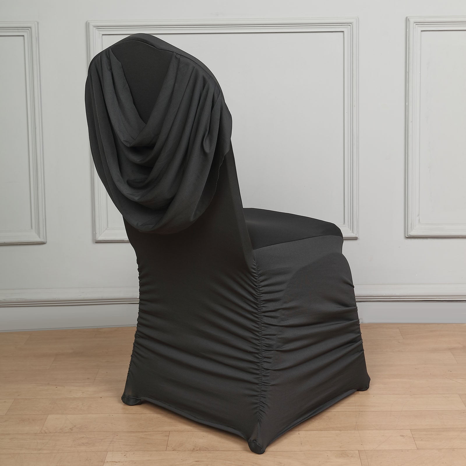 Efavormart Black Chair Covers Spandex Stretch Banquet Wedding Chair ...