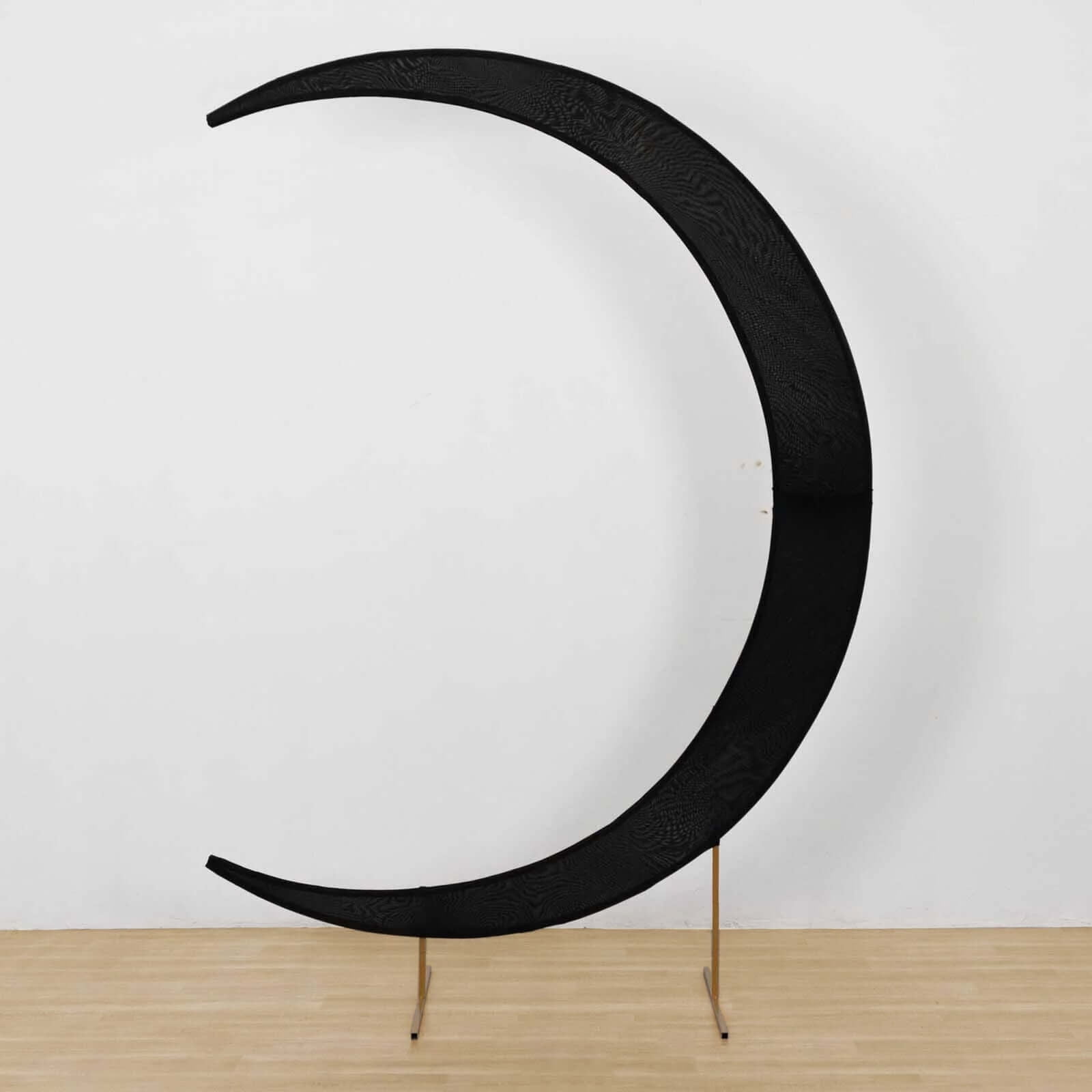 Efavormart Black Spandex Crescent Moon Chiara Backdrop Stand Cover ...