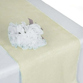 Efavormart Ivory Lace Table Runner 15"x117" with Scalloped Edges for ...