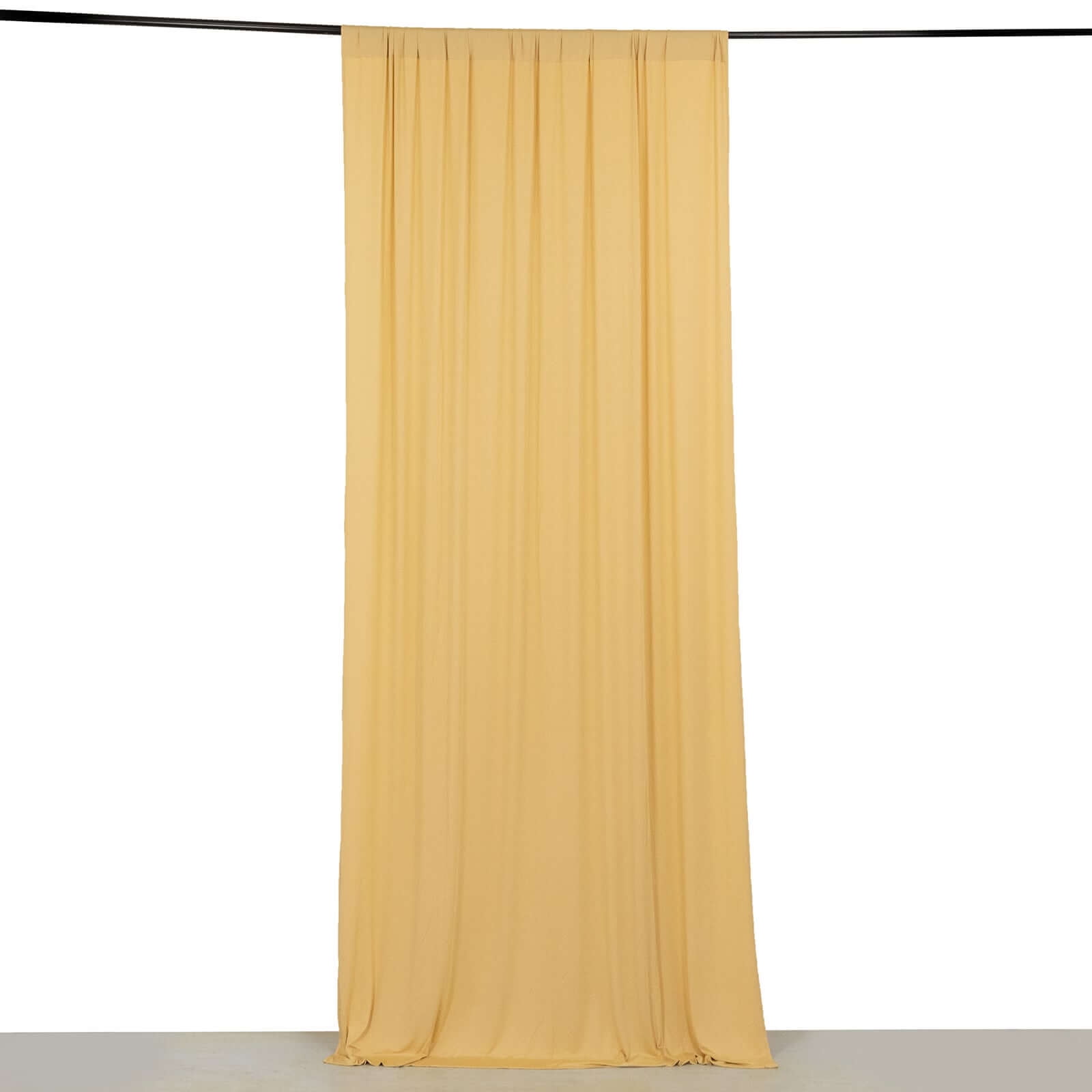 Efavormart Champagne 4-Way Stretch Spandex Drapery Panel with Rod ...