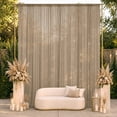 Efavormart Chiffon Backdrop Curtain Panel 10ft x 12ft – Natural Durable ...