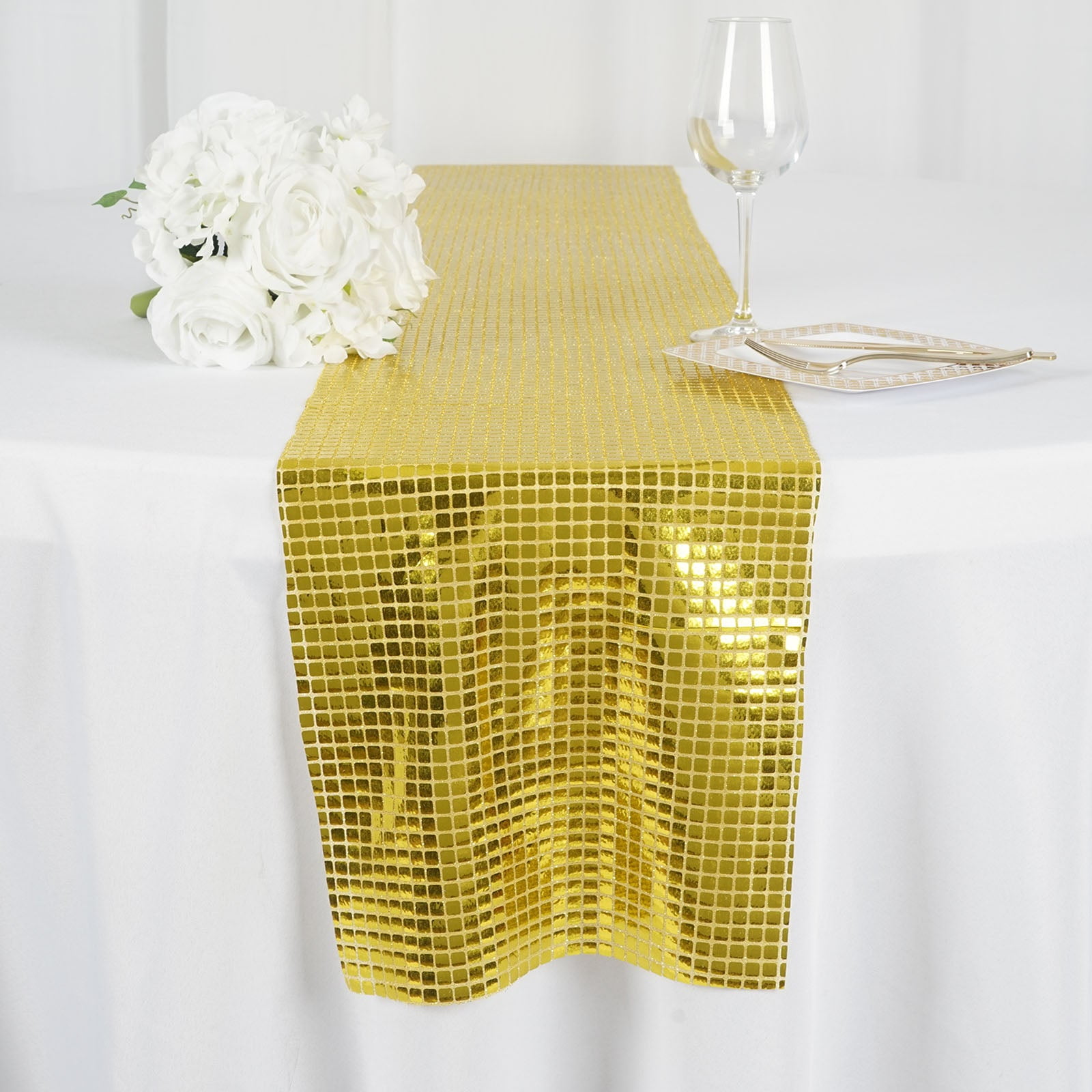 Efavormart 5PCS of DASHING Mirror Foil Table Runner For Weddings ...