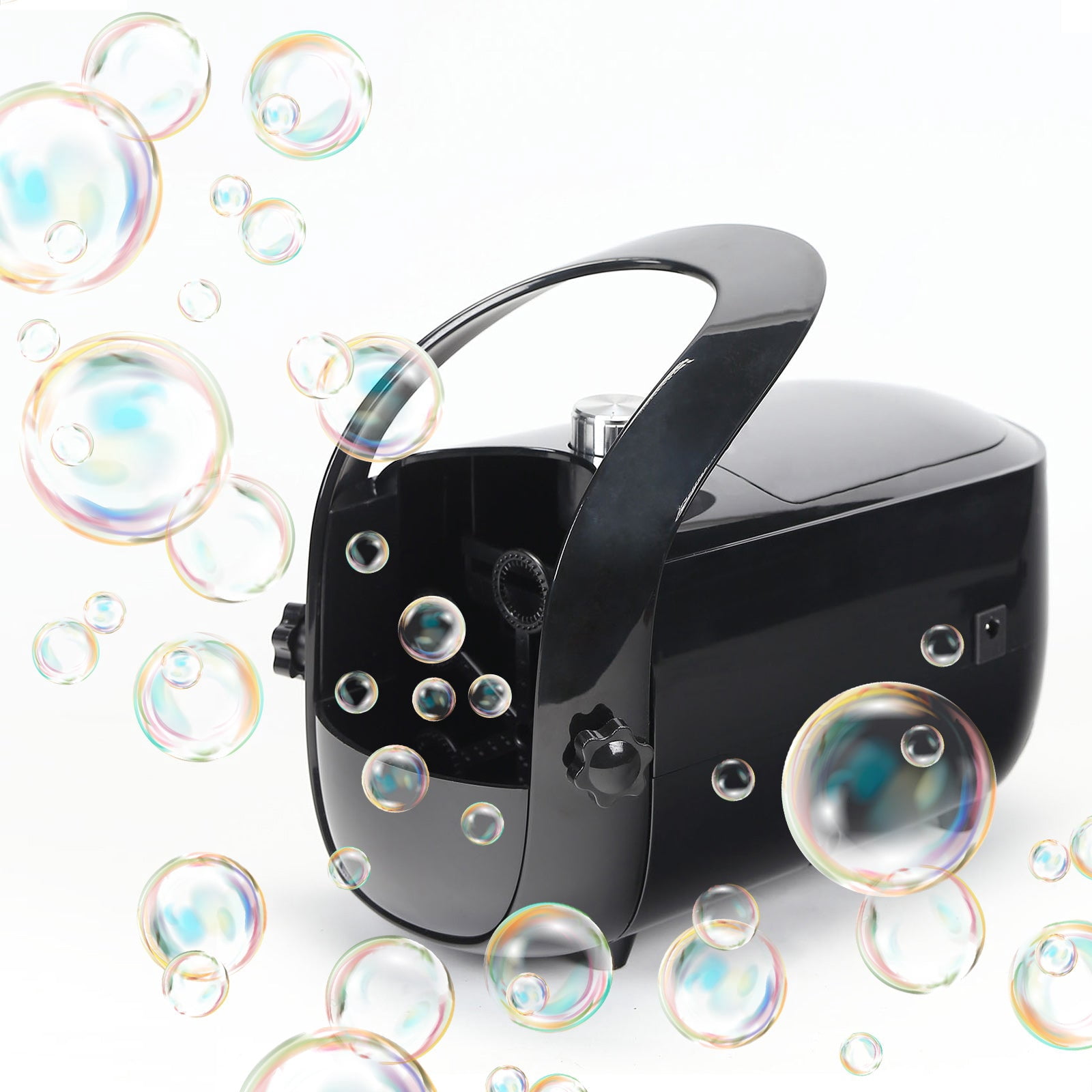 Efavormart Dual Speed Black Portable Bubble Machine, Automatic Bubble ...