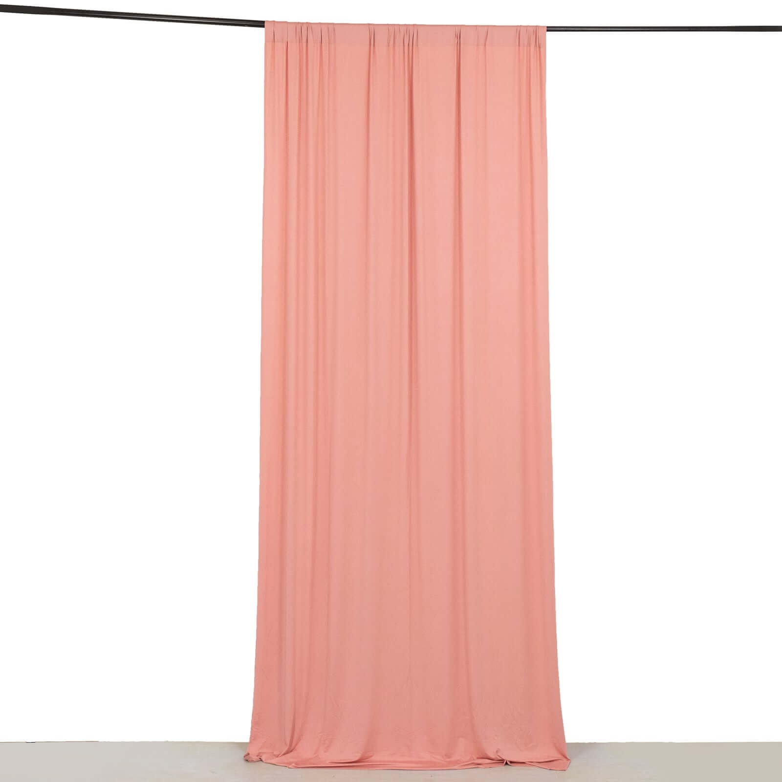 Efavormart Dusty Rose 4-Way Stretch Spandex Drapery Panel with Rod ...