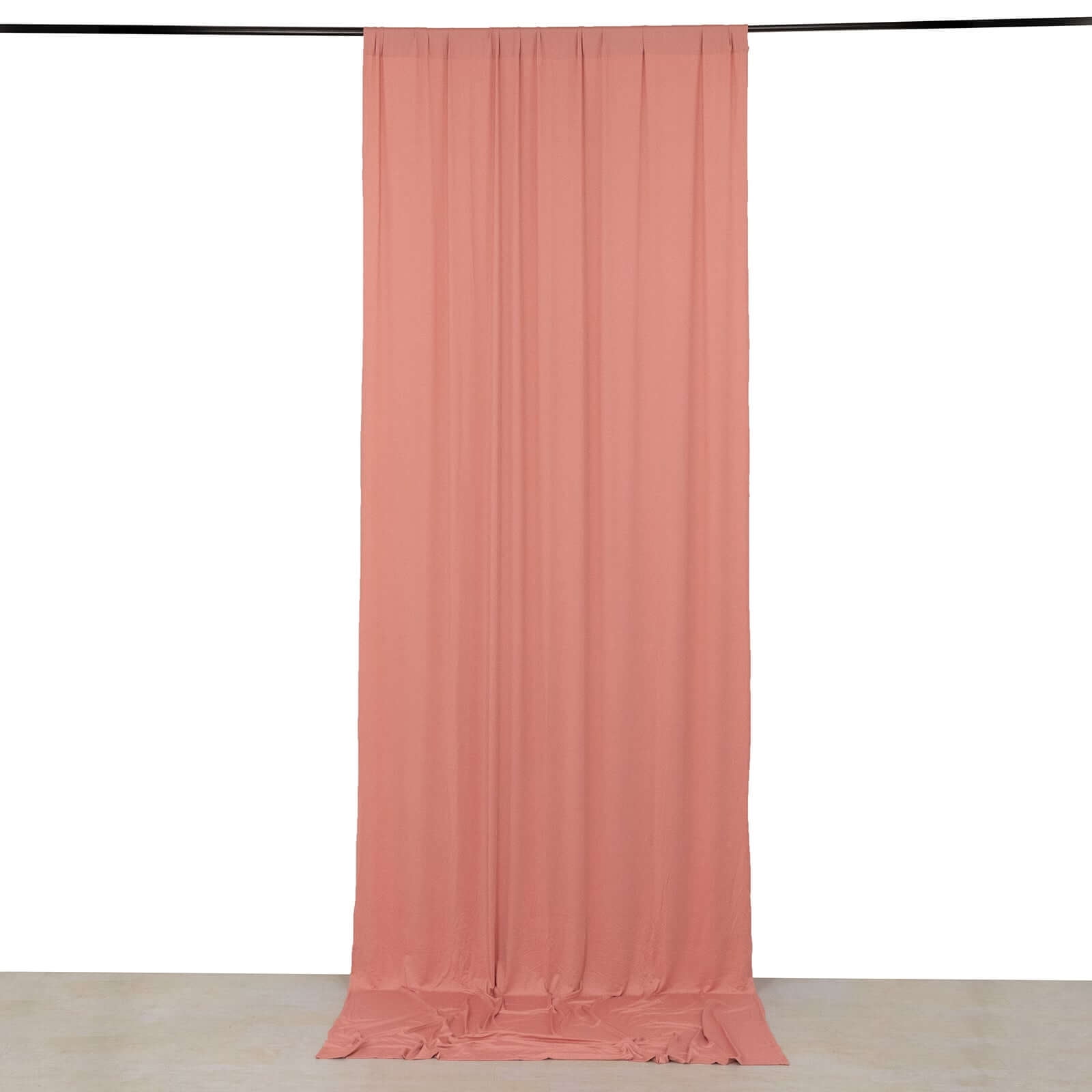 Efavormart Dusty Rose 4-Way Stretch Spandex Drapery Panel with Rod ...