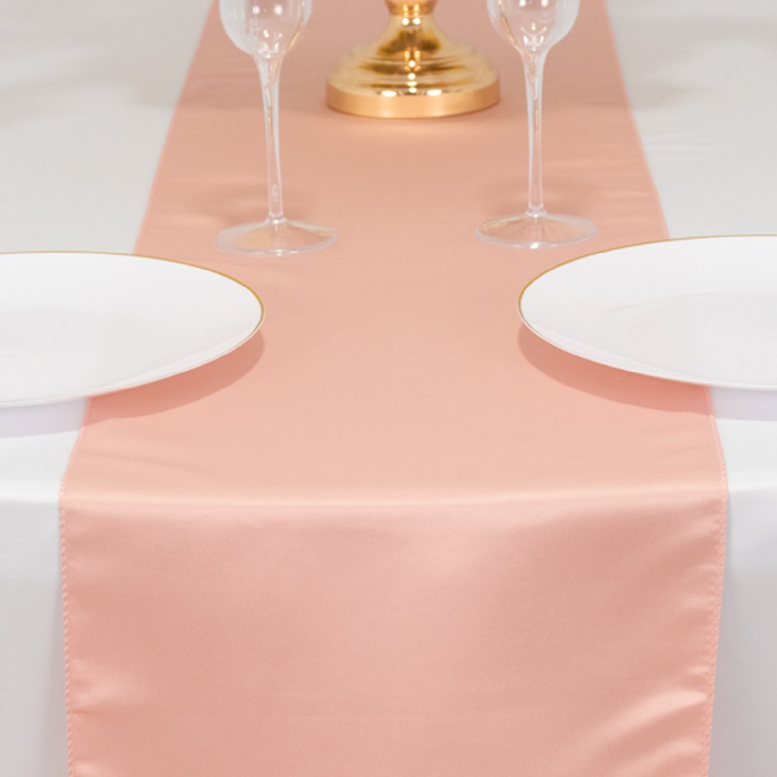Efavormart Dusty Rose Lamour Satin Table Runner - 12"x108" - Walmart ...