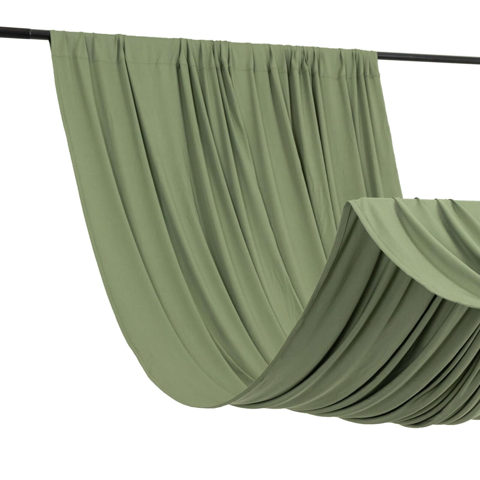 Efavormart Dusty Sage Green 4-Way Stretch Spandex Drapery Panel with ...