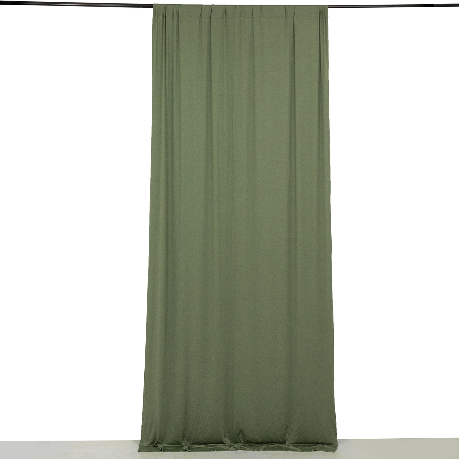 Efavormart Dusty Sage Green 4-Way Stretch Spandex Drapery Panel with ...