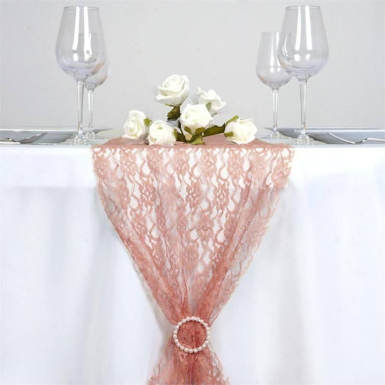 Efavormart Floral Lace Premium Table Top Runner For Weddings Birthday ...