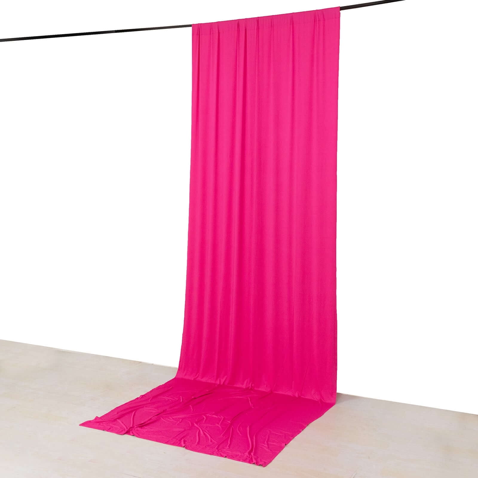 Efavormart Fuchsia 4-Way Stretch Spandex Drapery Panel with Rod Pockets ...