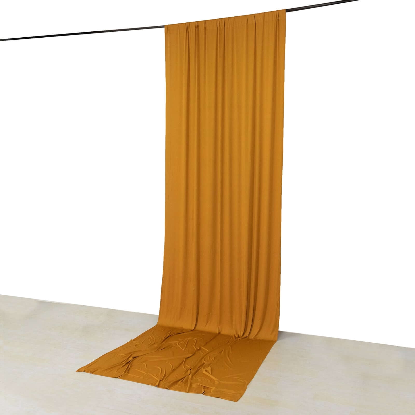 Efavormart Gold 4-Way Stretch Spandex Drapery Panel with Rod Pockets ...