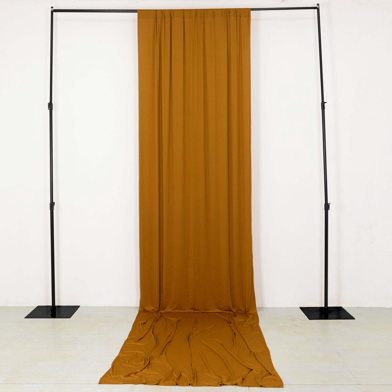 Efavormart Gold 4-Way Stretch Spandex Drapery Panel with Rod Pockets ...