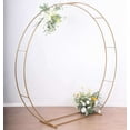 Efavormart Heavy Duty Gold Metal Double Hoop Wedding Arch Photo ...