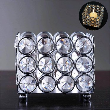 Danya B Large Metal and Glass Orbits Hurricane Candleholder - Walmart.com