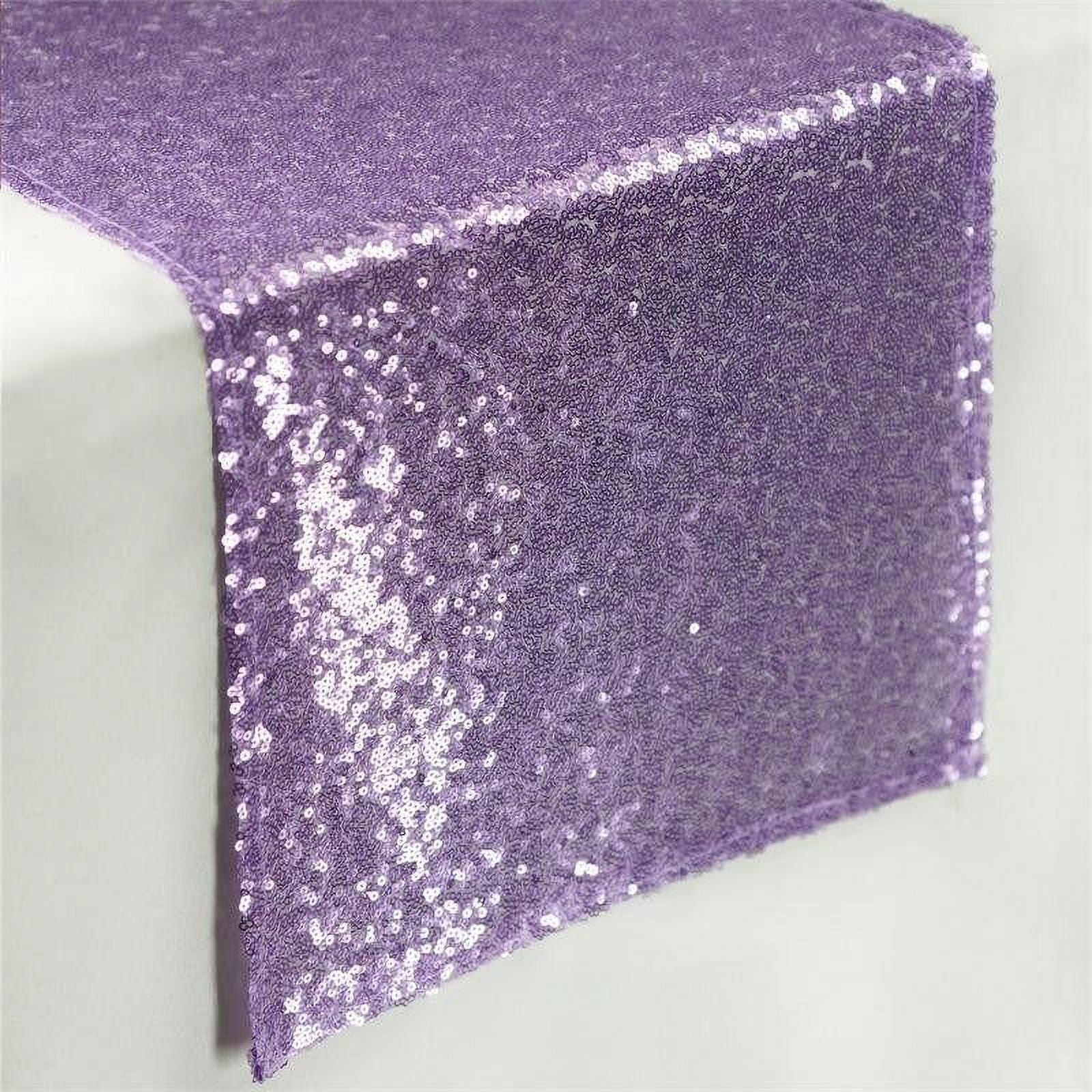 Efavormart Lavender Sequin Premium Table Runners For Weddings Birthday ...