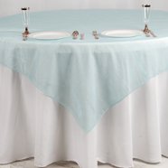 "Efavormart 60"" SILVER Satin Square Tablecloth Overlay - Topper Cover ...