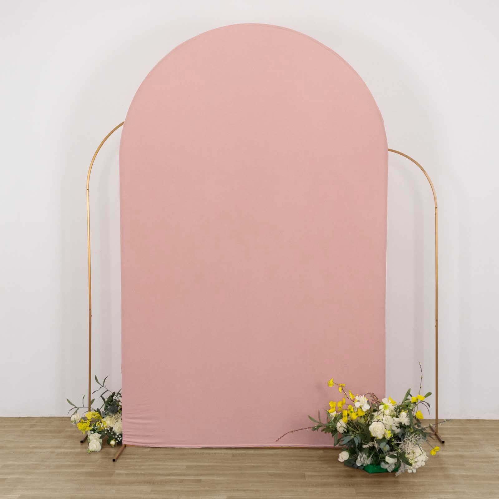 Efavormart Matte Dusty Rose Spandex Fitted Chiara Backdrop Stand Cover ...