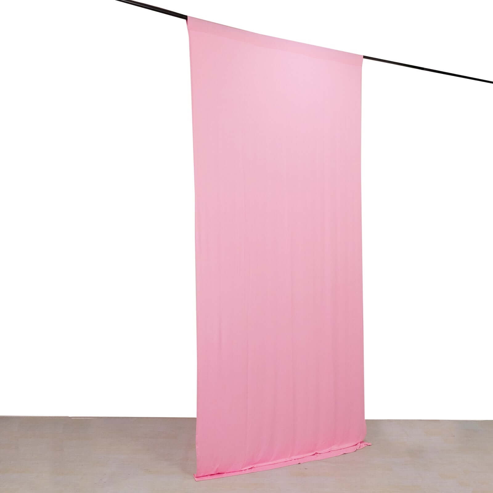 Efavormart Pink 4-Way Stretch Spandex Drapery Panel with Rod Pockets ...
