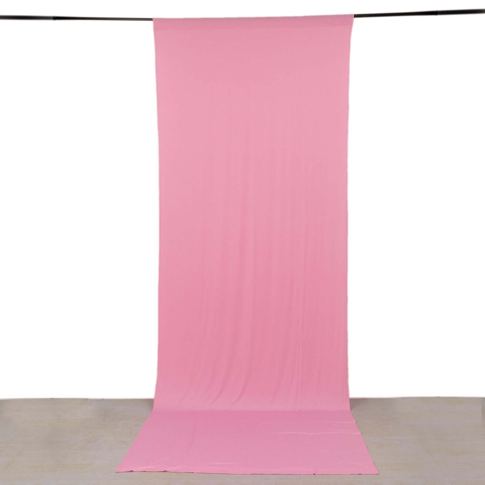 Efavormart Pink 4-Way Stretch Spandex Drapery Panel with Rod Pockets ...
