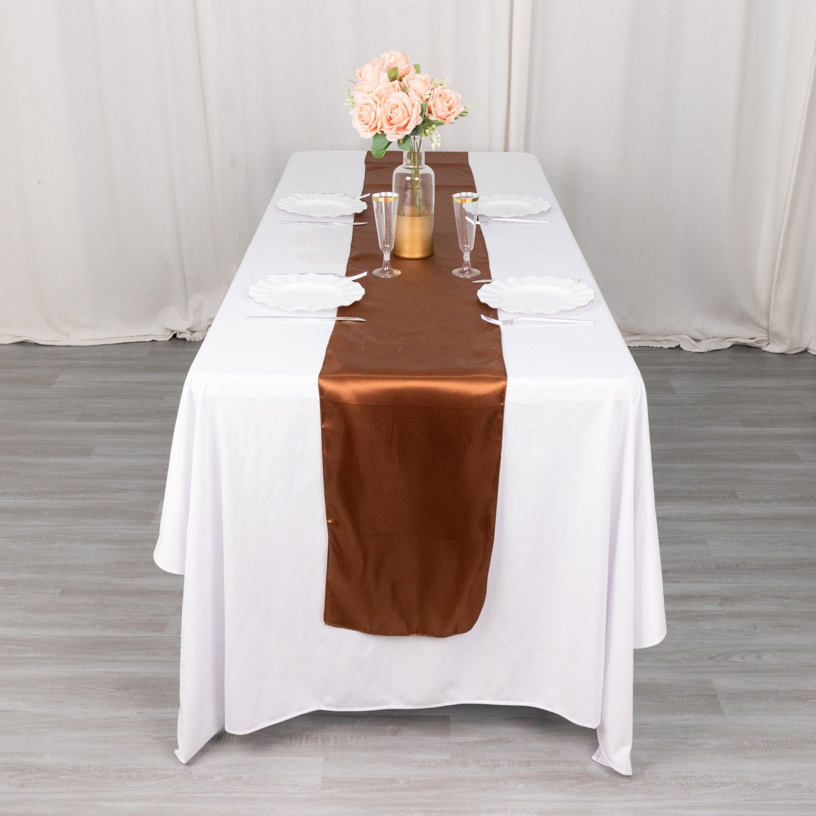 Efavormart Premium SATIN Table Top Runner For Weddings Birthday Party ...