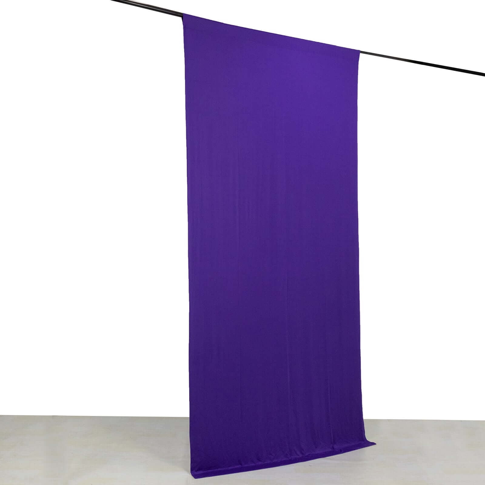 Efavormart Purple 4-Way Stretch Spandex Drapery Panel with Rod Pockets ...