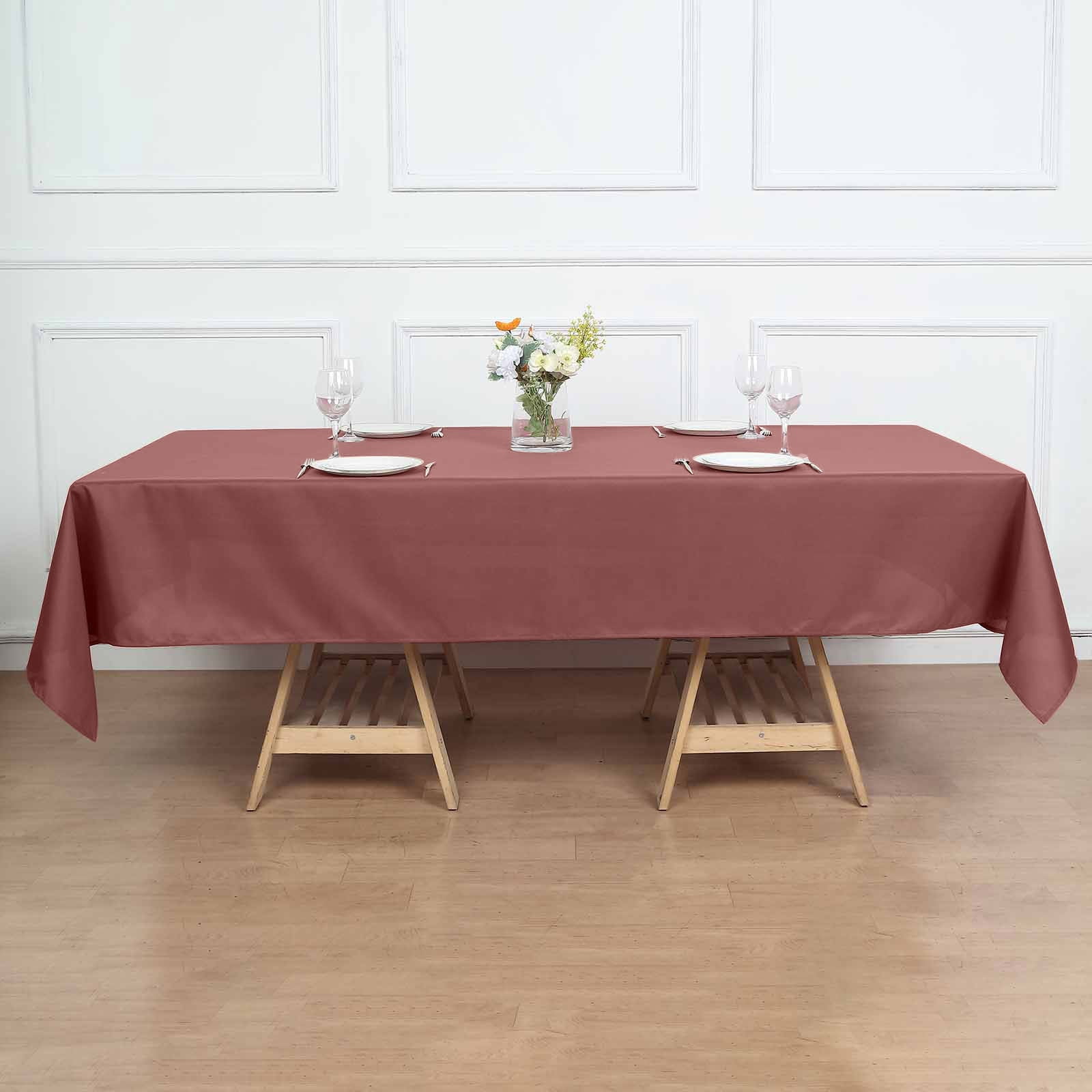 Efavormart Rectangle Tablecloth, 60"x102" Stain & Wrinkle Resistant ...