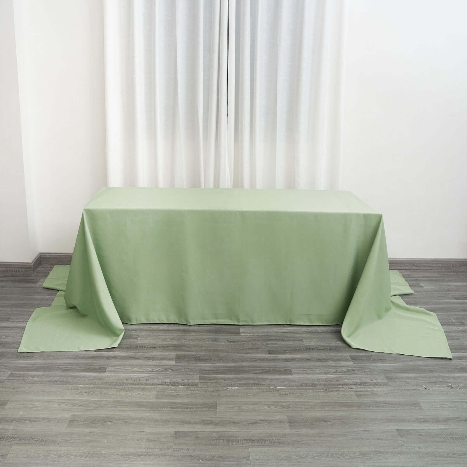 Efavormart Premium Polyester Tablecloth 90x156" SAGE, Wrinkle & Stain ...