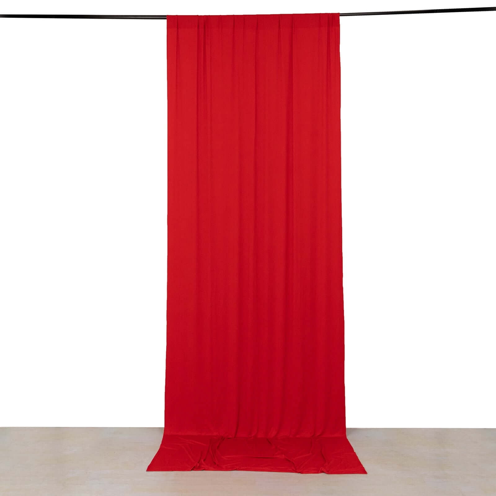 Efavormart Red 4-Way Stretch Spandex Drapery Panel with Rod Pockets ...