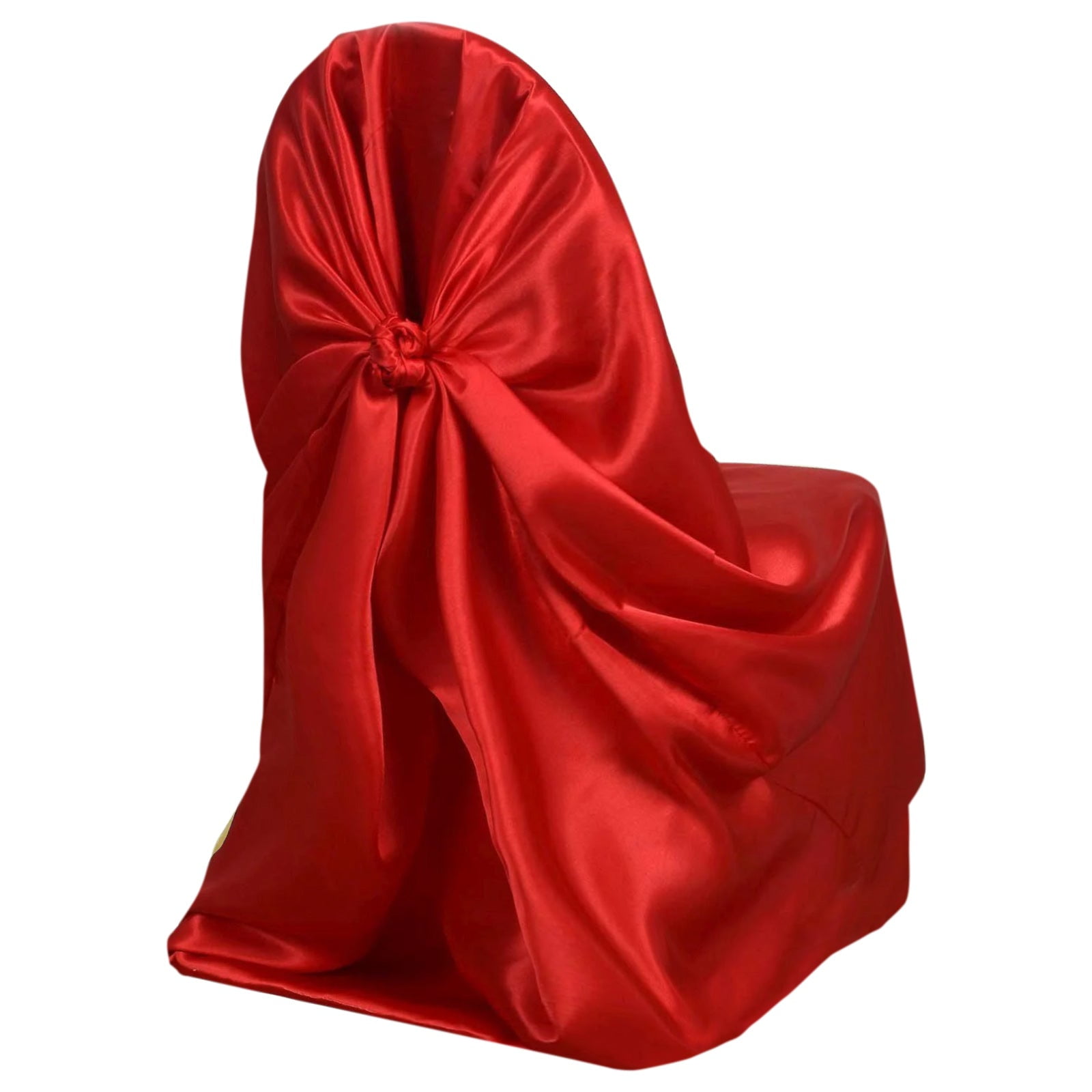 Efavormart Red Silky Satin Universal Chair Covers Fit All Type of Chair ...