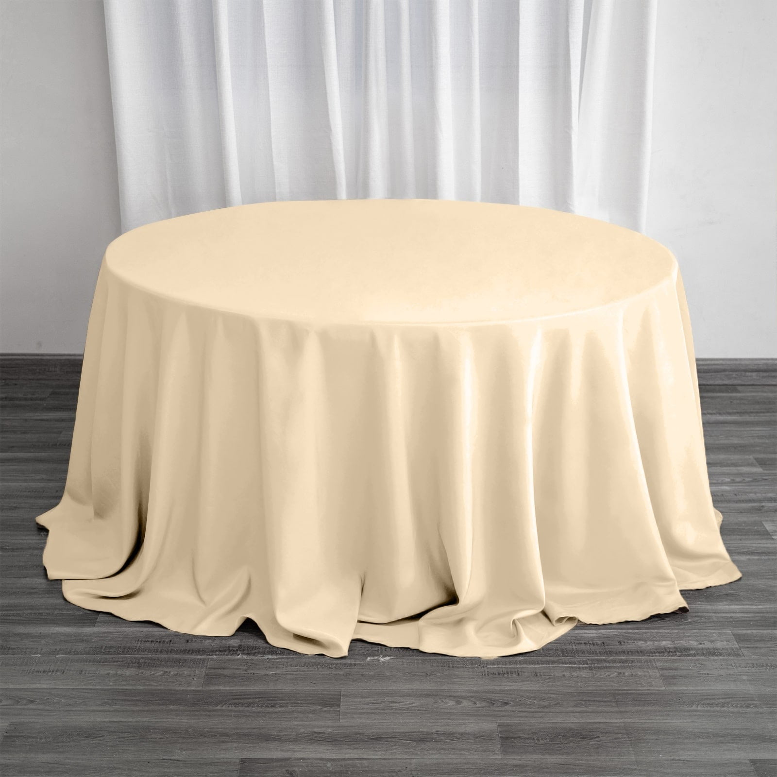 Efavormart Round Tablecloth, 132 Inch Stain & Wrinkle Resistant ...