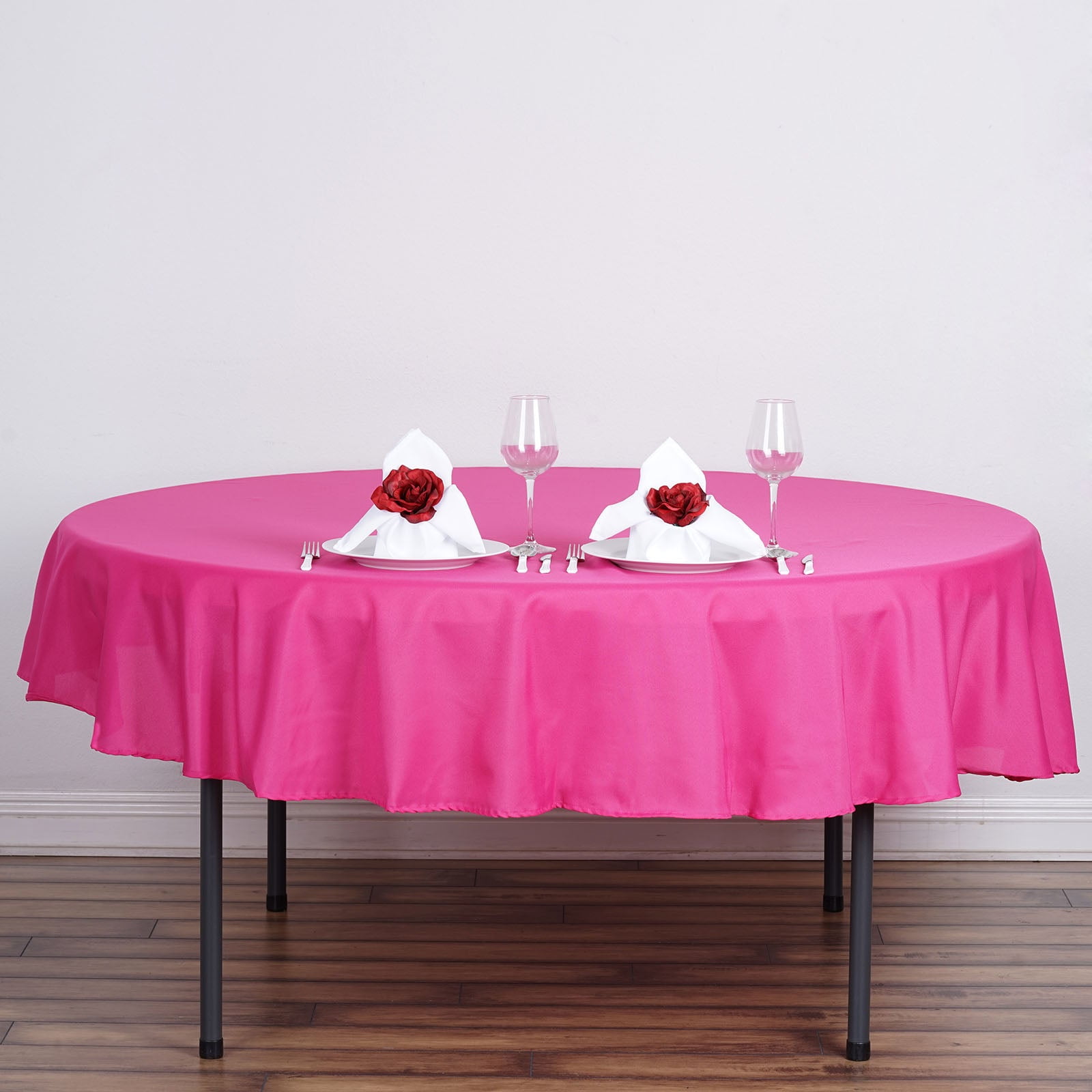 Efavormart Round Tablecloth, 90 Inch Stain & Wrinkle Resistant Washable ...