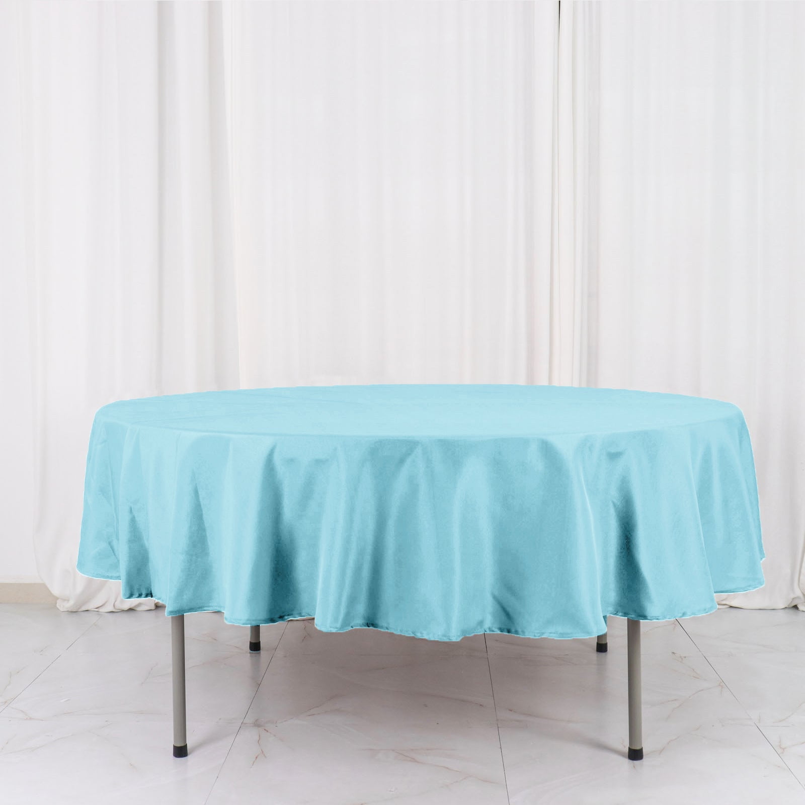 Efavormart Round Tablecloth, 90 Inch Stain & Wrinkle Resistant Washable ...