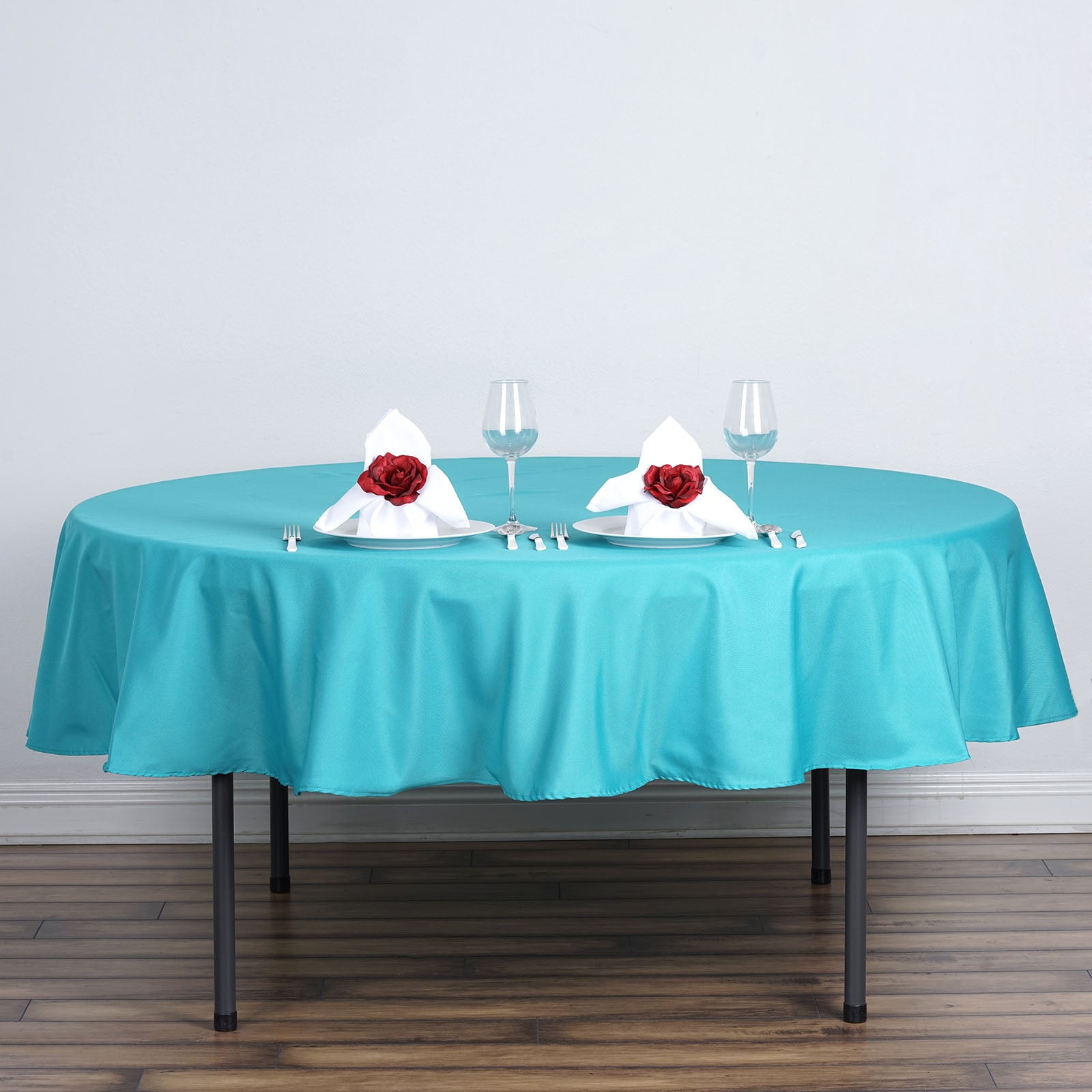 Efavormart Round Tablecloth, 90 Inch Stain & Wrinkle Resistant Washable ...