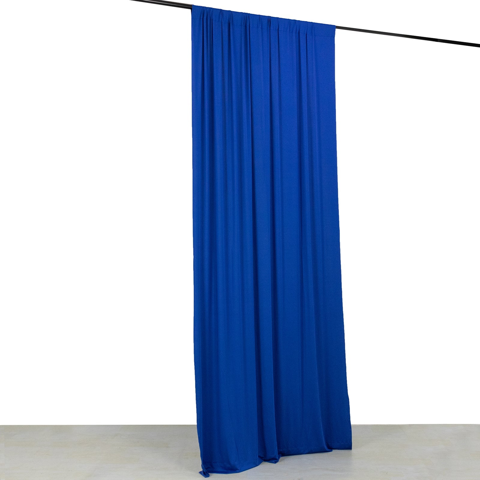 Efavormart Royal Blue 4-Way Stretch Spandex Drapery Panel with Rod ...