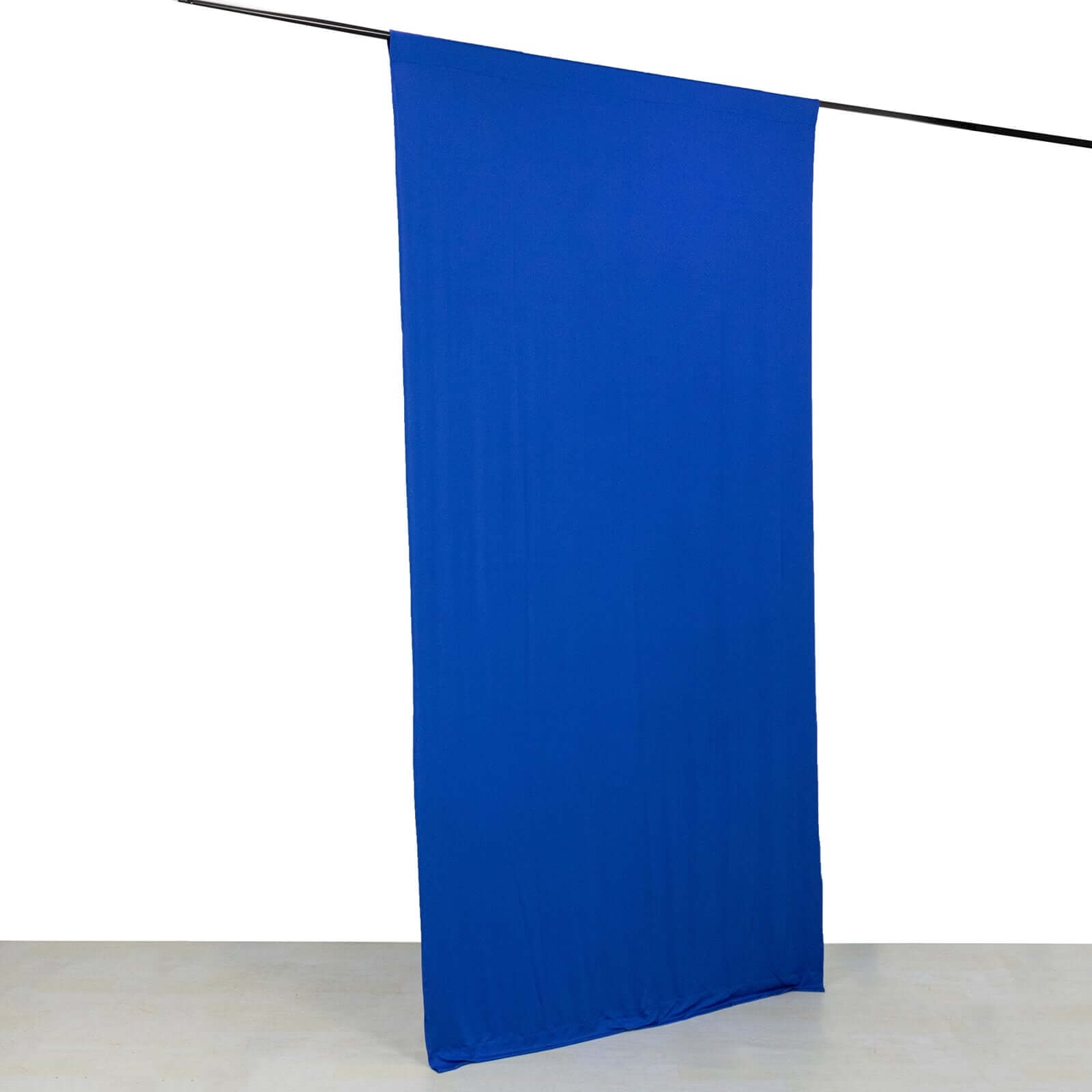Efavormart Royal Blue 4-Way Stretch Spandex Drapery Panel with Rod ...