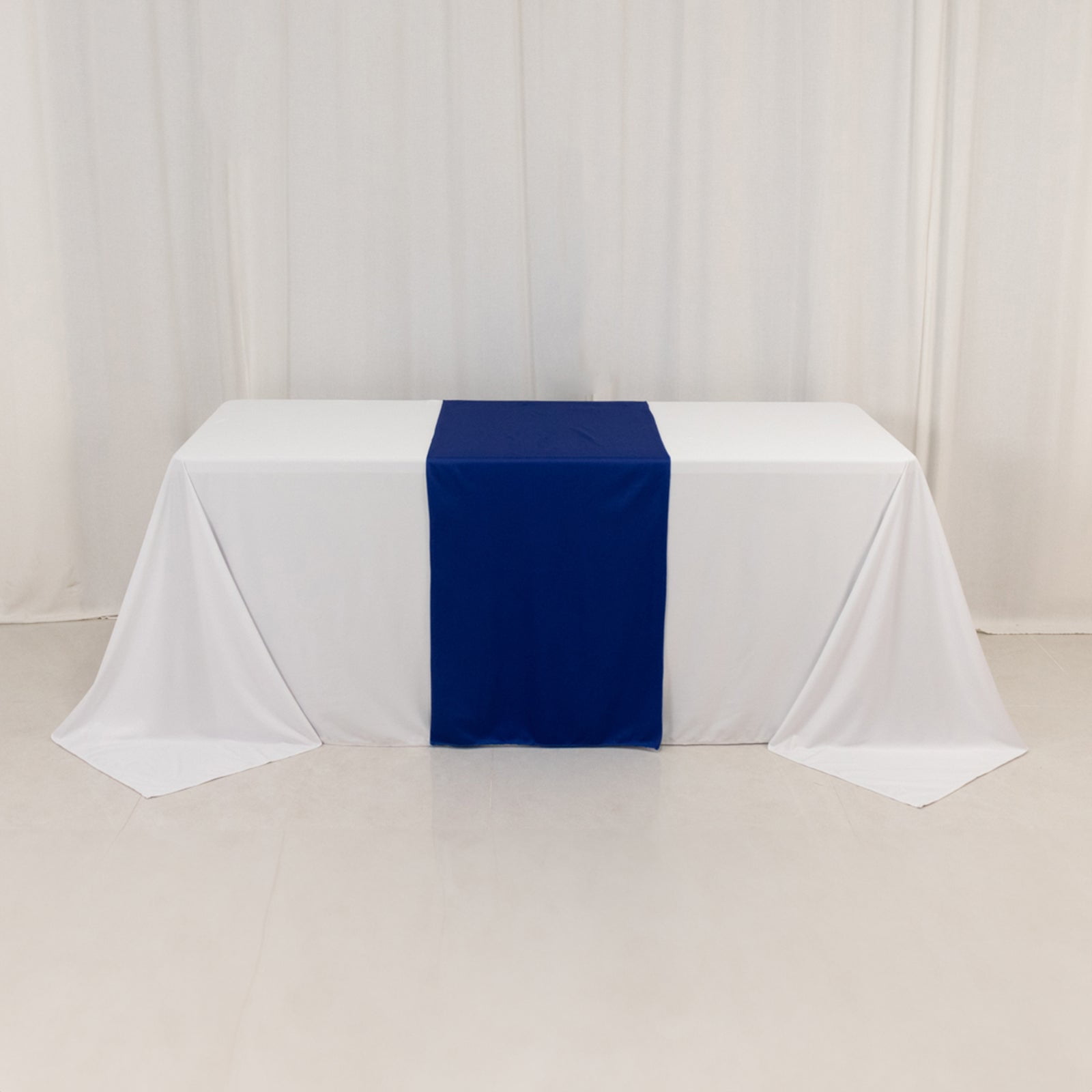 Efavormart Royal Blue Premium Scuba Polyester Wide Table Runner ...