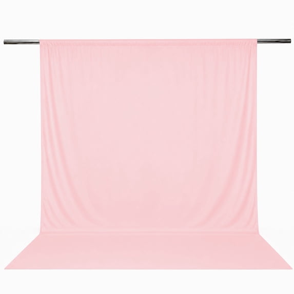 Efavormart Scuba Polyester Backdrop Curtain Blush 10ftx12ft Durable ...