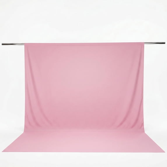 Efavormart Scuba Polyester Backdrop Curtain Pink 10ftx12ft Durable ...