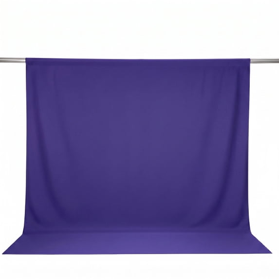 Efavormart Scuba Polyester Backdrop Curtain Purple 10ftx10ft Durable ...