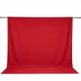 Efavormart Scuba Polyester Backdrop Curtain Red 10ftx10ft Durable Flame ...
