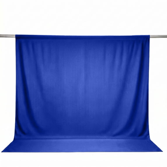 Efavormart Scuba Polyester Backdrop Curtain Royal Blue 10ftx10ft ...