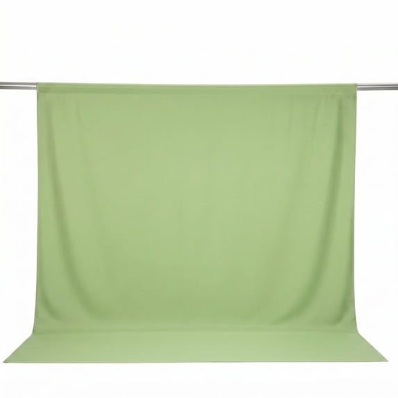 Efavormart Scuba Polyester Backdrop Curtain Sage Green 10ftx10ft ...
