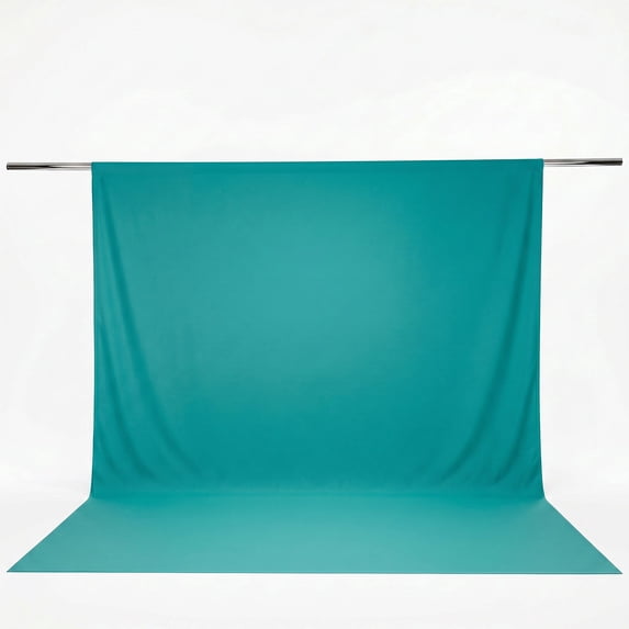 Efavormart Scuba Polyester Backdrop Curtain Turquoise 10ftx12ft Durable ...