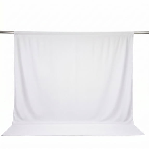 Efavormart Scuba Polyester Backdrop Curtain White 10ftx10ft Durable ...