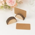 Efavormart Set of 10 Semicircle Rustic Wood Place Card Holders With ...