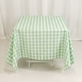 Efavormart White Sage Green Seamless Buffalo Plaid Square Table Overlay ...