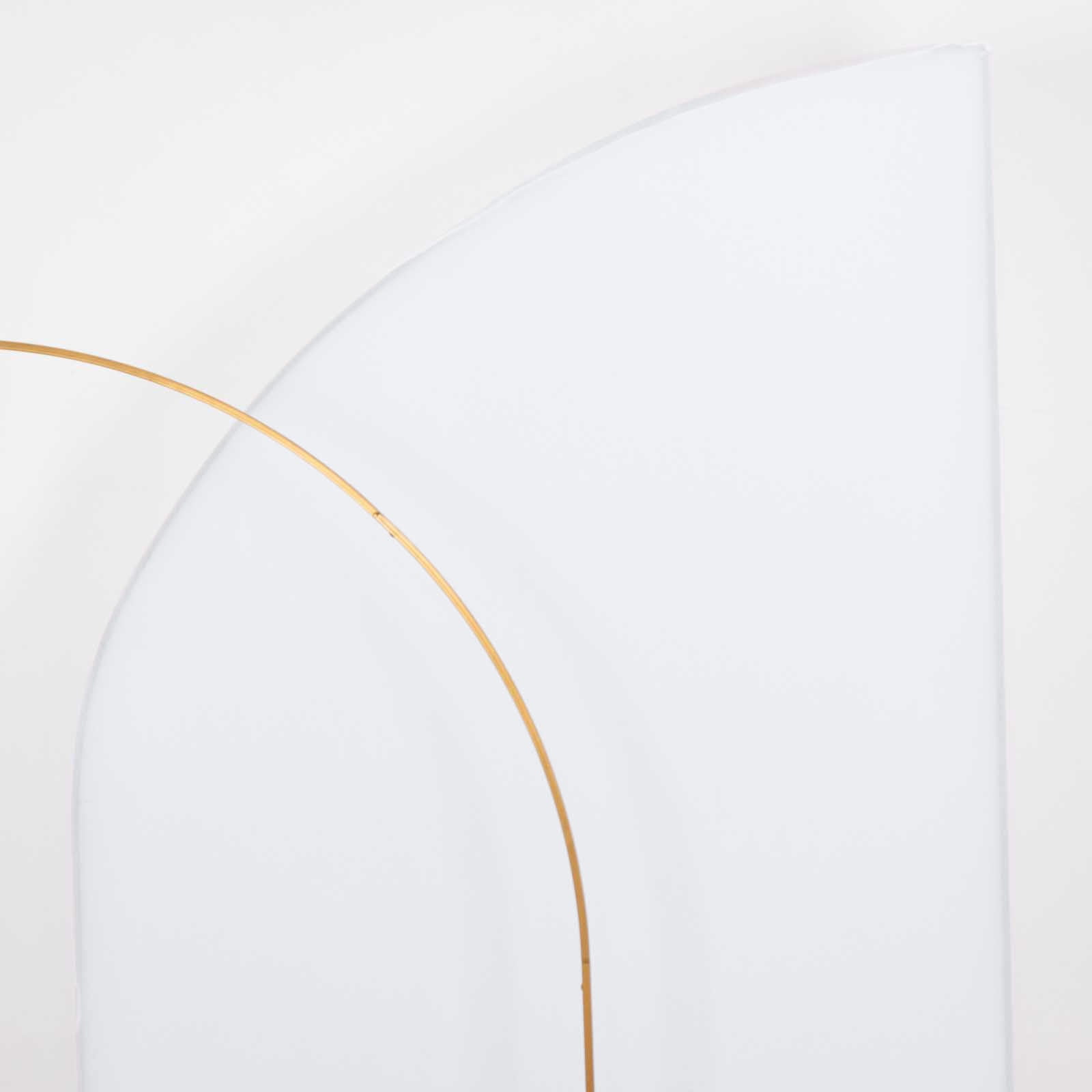 Efavormart White Spandex Fitted Chiara Backdrop Stand Cover For Half ...