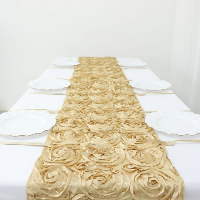 Efavormart Wonderland Rosette Premium Table Runners For Weddings Party ...